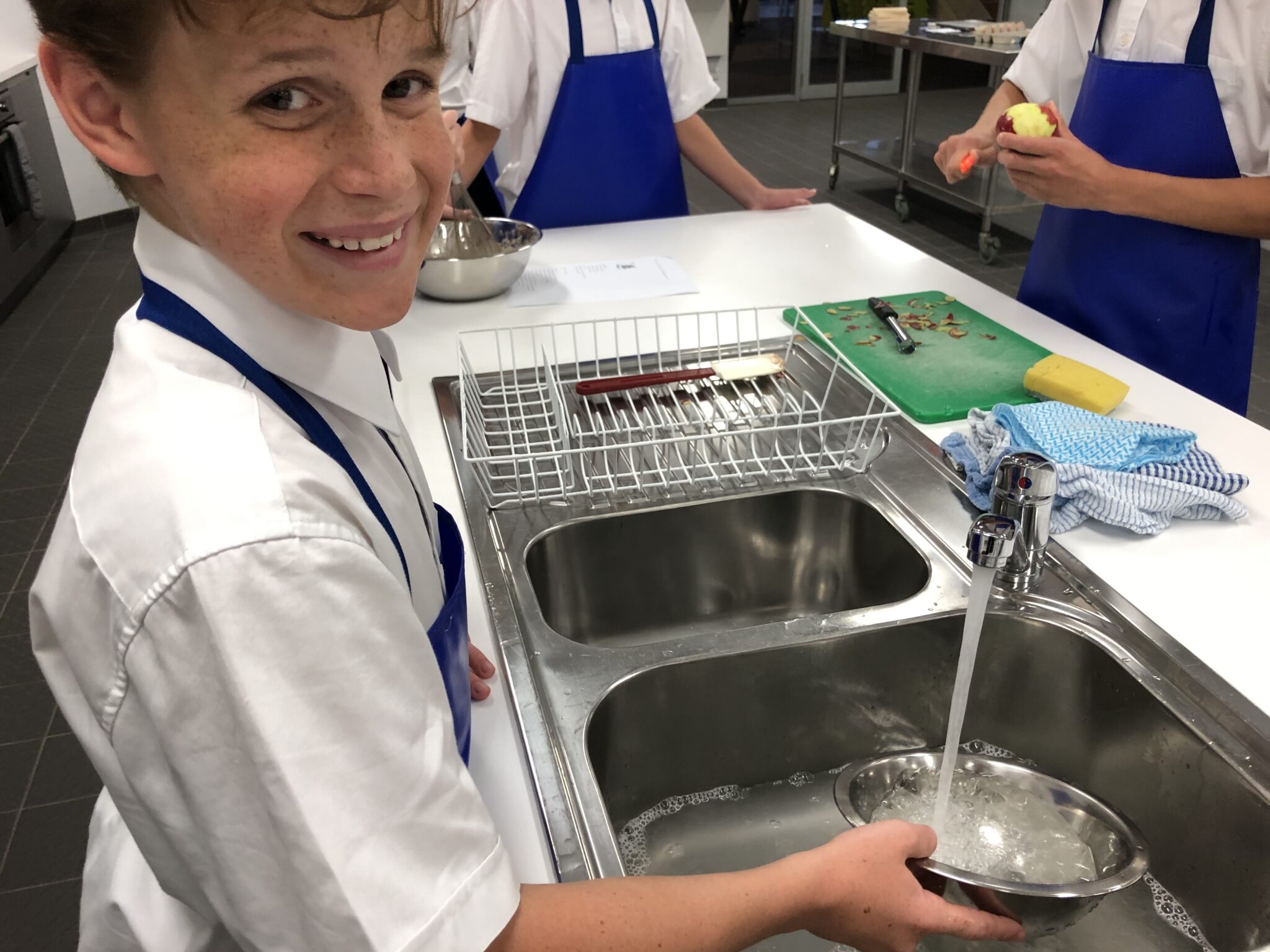Year 7 Practise Frying to Make Pancakes - Waverley College